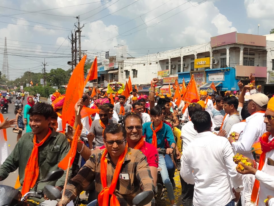 Mandsaur - Organized on Balram Jayanti: Dhakad society organized, people of the society arrived ...