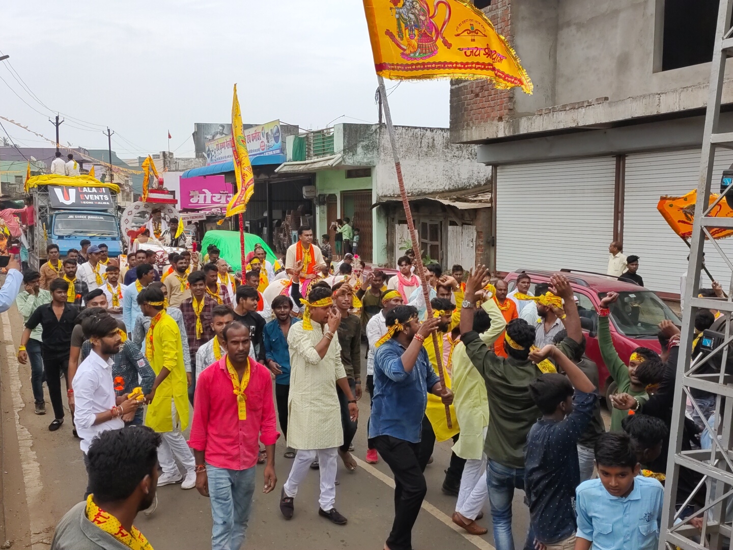 A grand procession was taken out from Bhilat Dev, the god place of ...