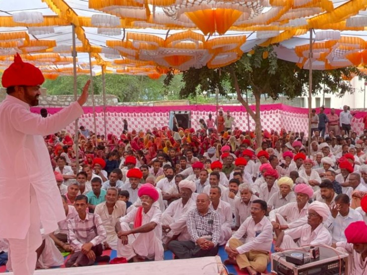 Sanyam Lodha's address in Meghwal Samaj Sneh Milan program