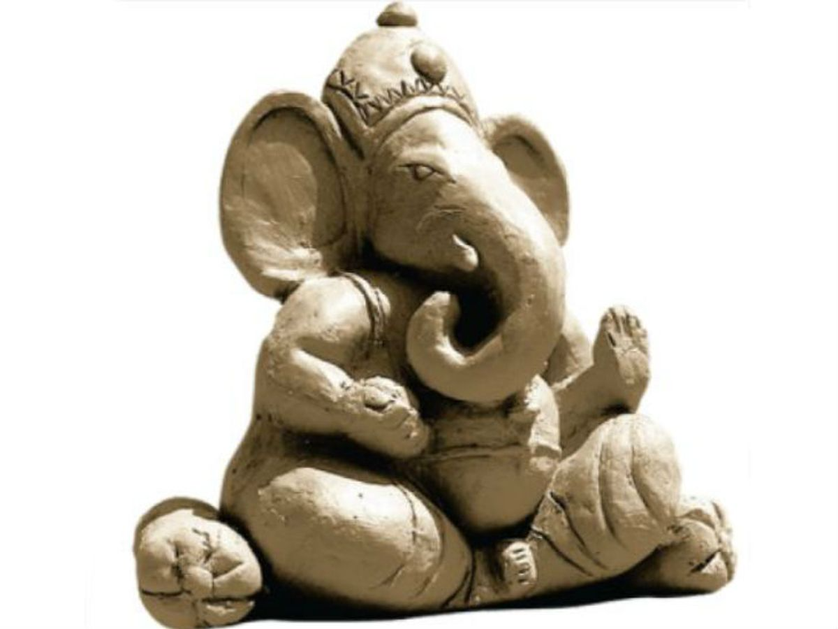statue of ganesh, mitti ki ganesh pratima, how to make statue of ganesh ...