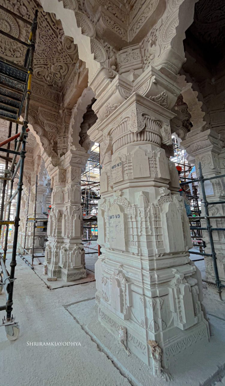 Ayodhya: Pictures of pillars and curves of Ram temple revealedAyodhya ...