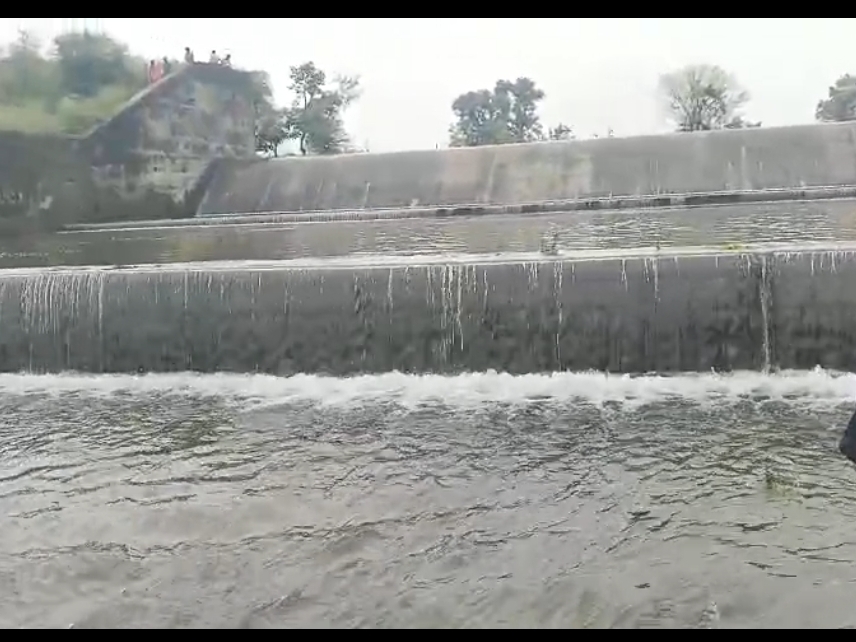 Dam's waste ware becomes operational, water is released from this dam ...