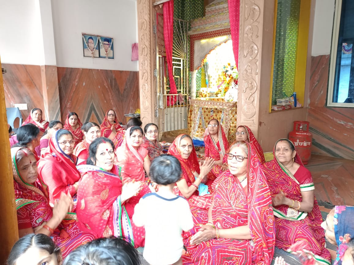 Mahila Mandal celebrated Radhashtami in Ashta