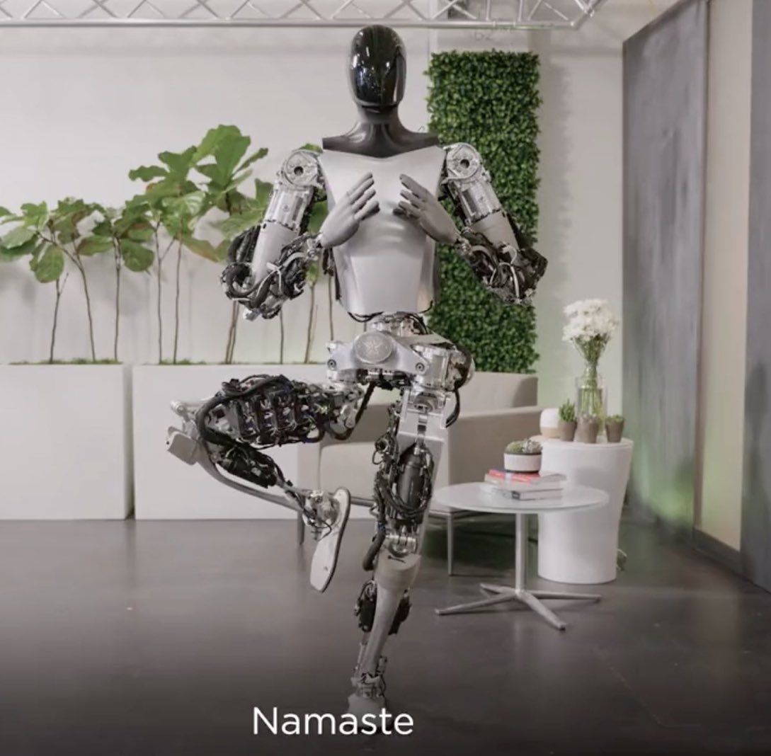Elon Musk Shares Video Of Tesla's Humanoid Robot Optimus Doing Namaste ...