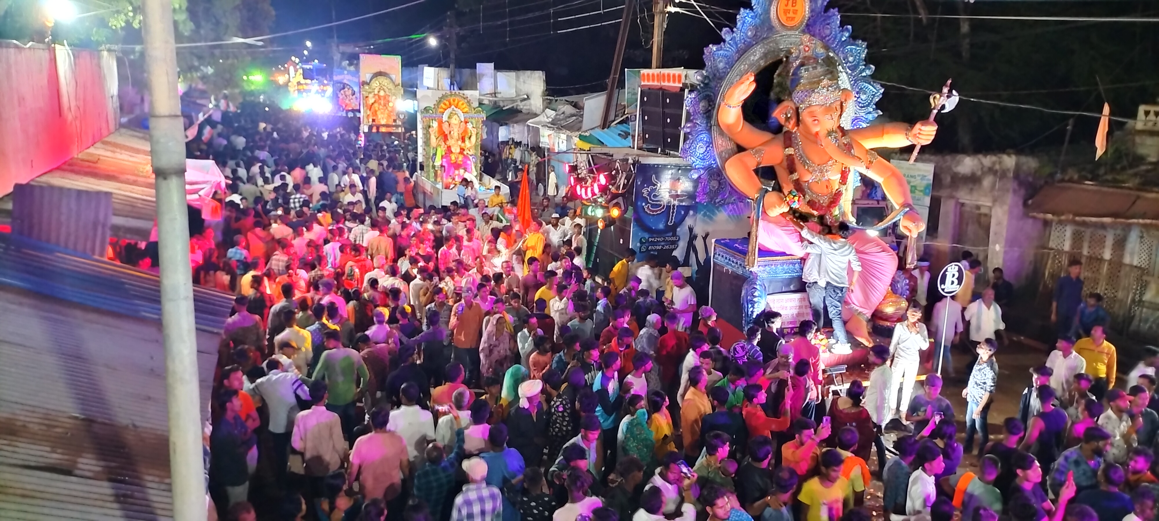 More than 50 thousand devotees gathered throughout the night to watch ...
