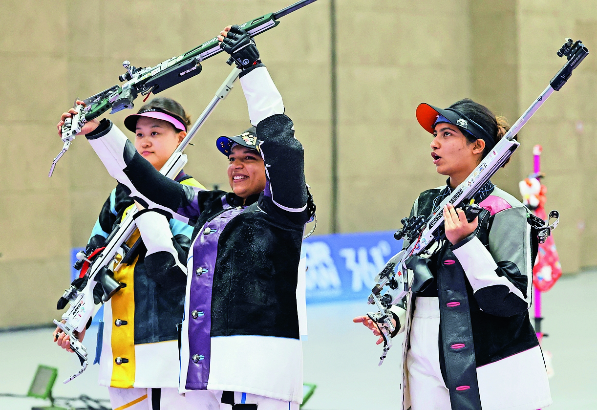 Best performance by Sector-25 Shooting Range trainee in Women's 3P ...