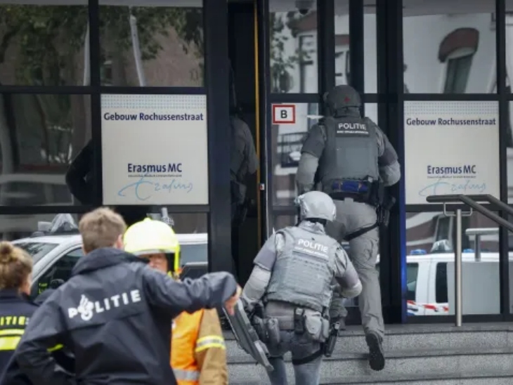 Firing at 2 places in the city of Rotterdam, Netherlands | નેધરલેન્ડના ...