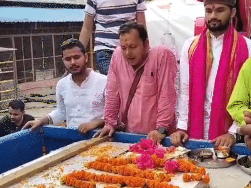 Ramji's symbol reached Ayodhya from Rajasthan.ayodhya. Ramlala ...
