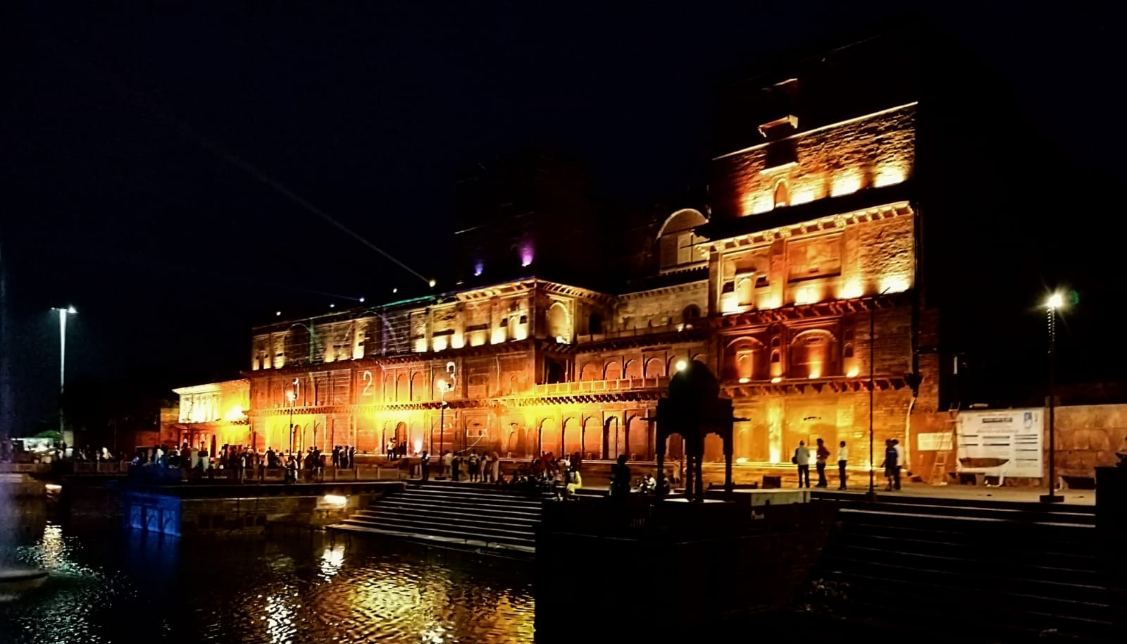 Machkund Sarovar illuminated with colorful lights is attracting ...