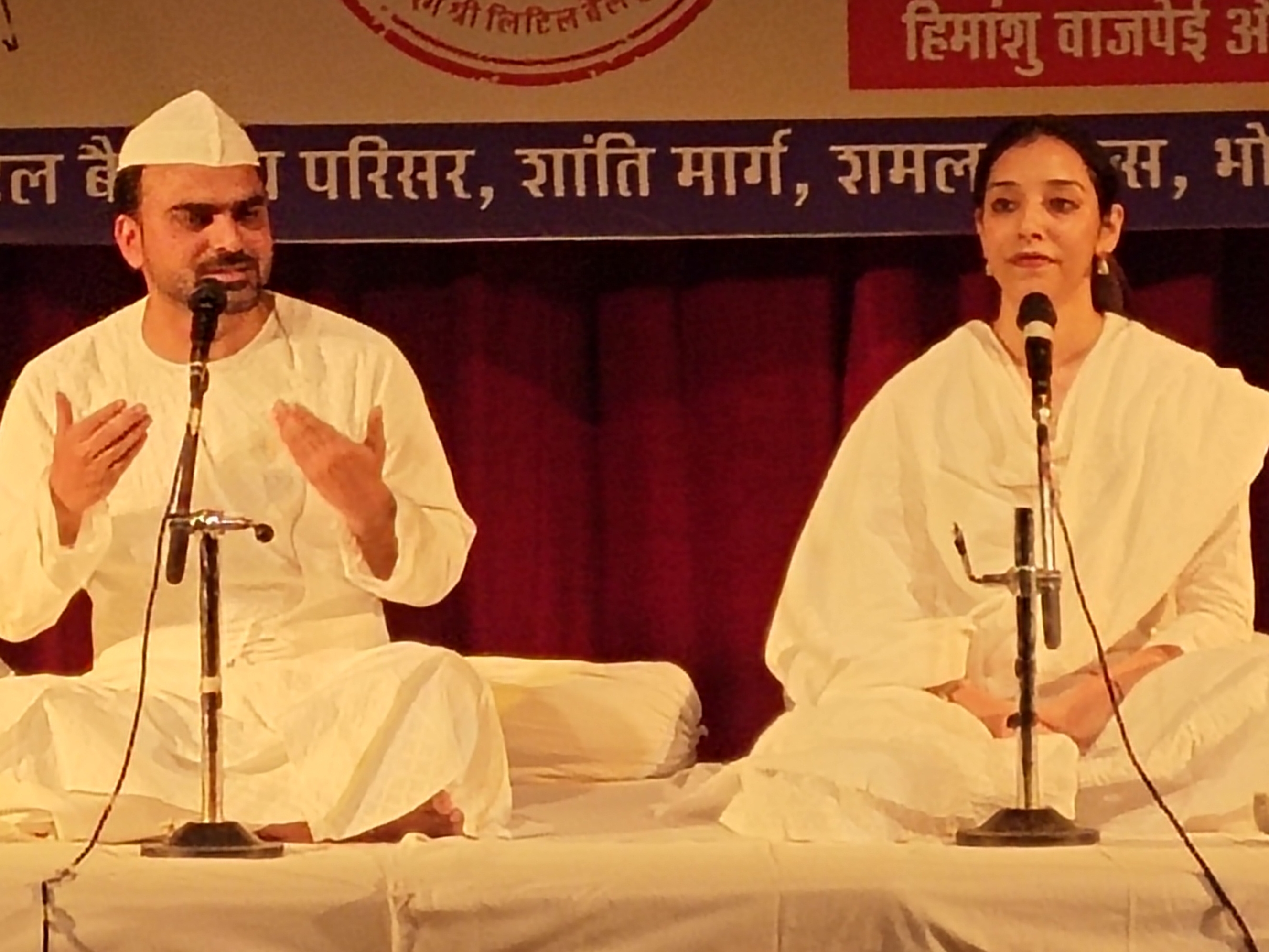 Dastango Himanshu narrated the story of Ganga in Bhopal | भोपाल में ...