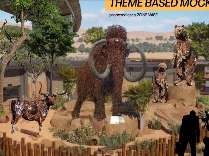 Country's first West to Wildlife Park is being built Named Noida Jungle ...