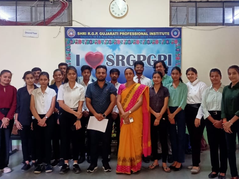 Organized at SRGP Gujarati Professional College in Indore