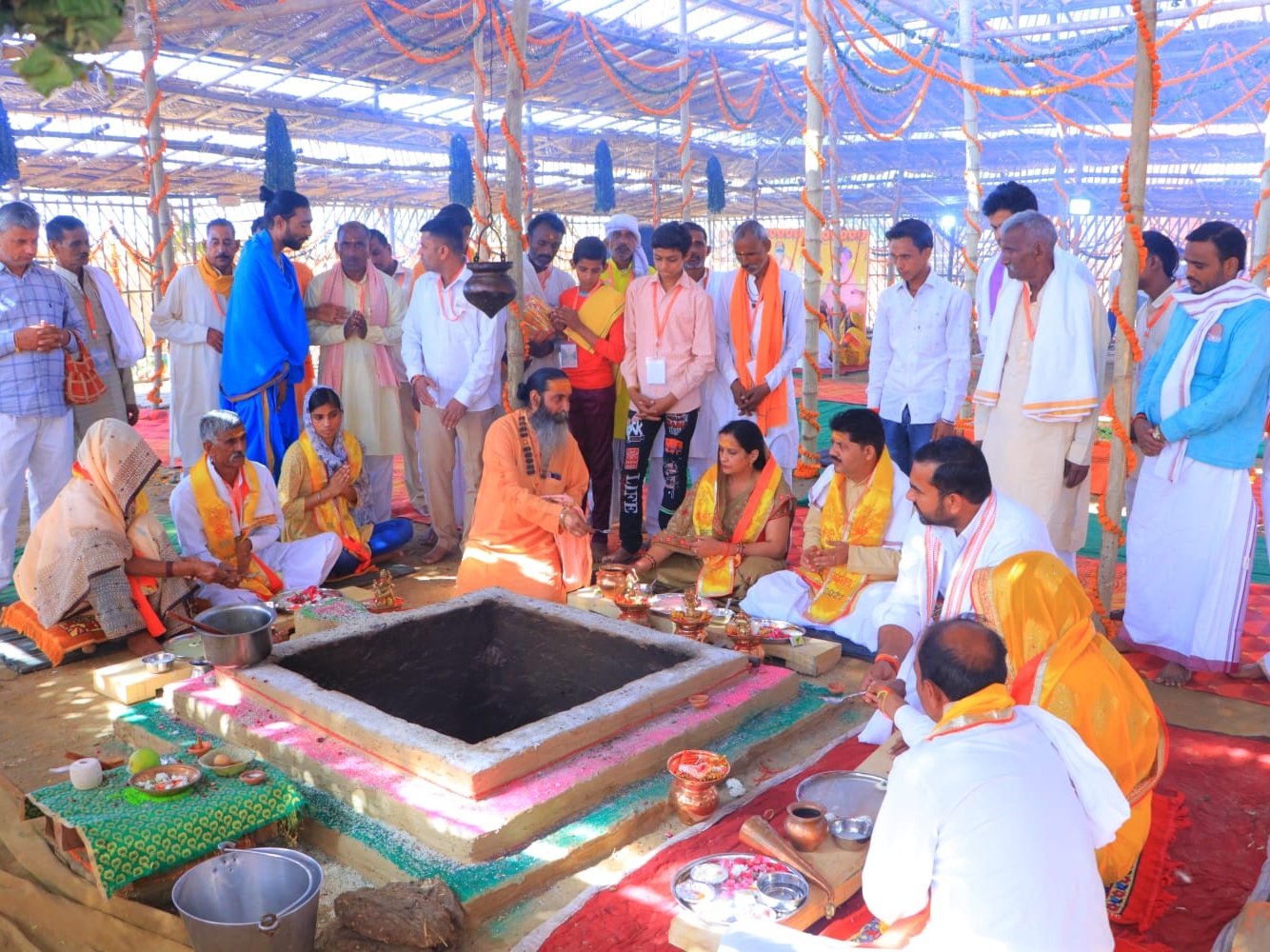 Ritual of Satchandi Mahayagya at Maa Kailadevi Dham of Sambhal | संभल ...