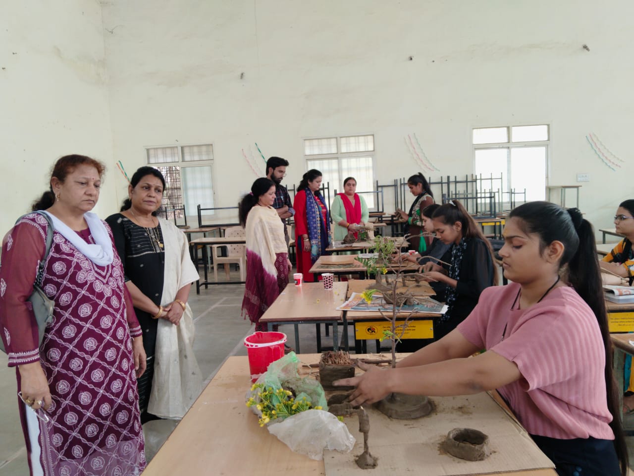 Girls students showcased their skills in the youth festival going on in ...