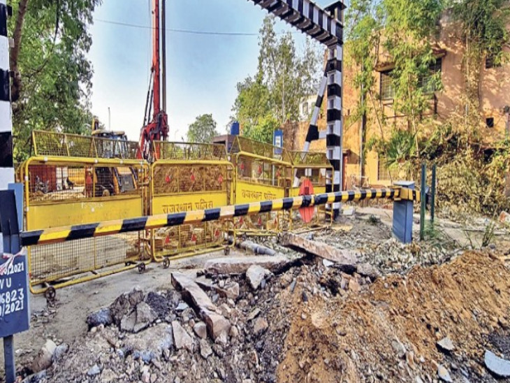 Civil Lines gate closed in Jaipur | जयपुर में सिविल लाइंस फाटक बंद: 7 ...