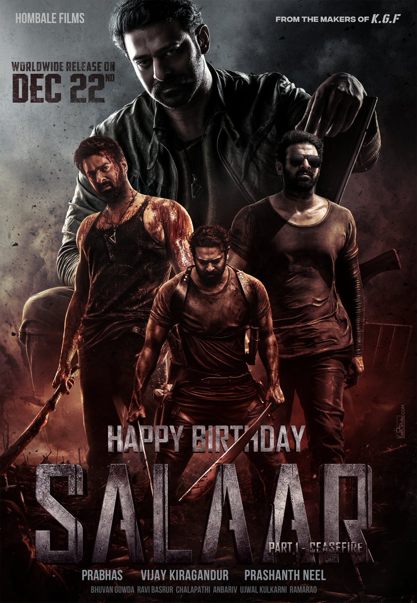 Salaar: Part 1 – Ceasefire new poster release of rebel star Prabhas ...