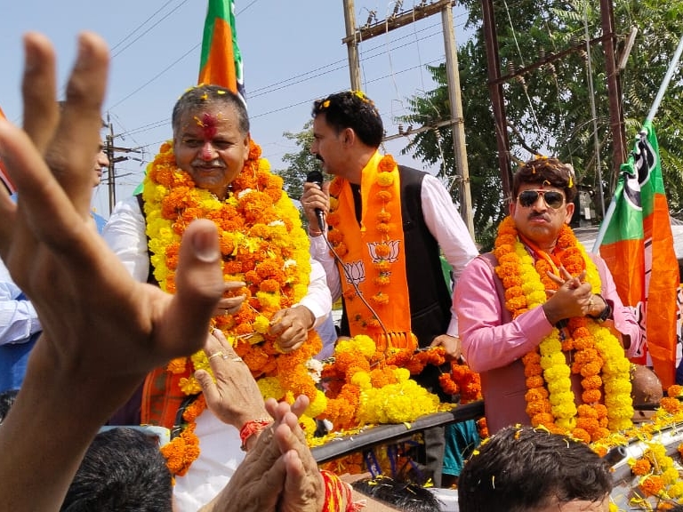 BJP candidate Rampal Singh Rajput from Silwani assembly seat and ...