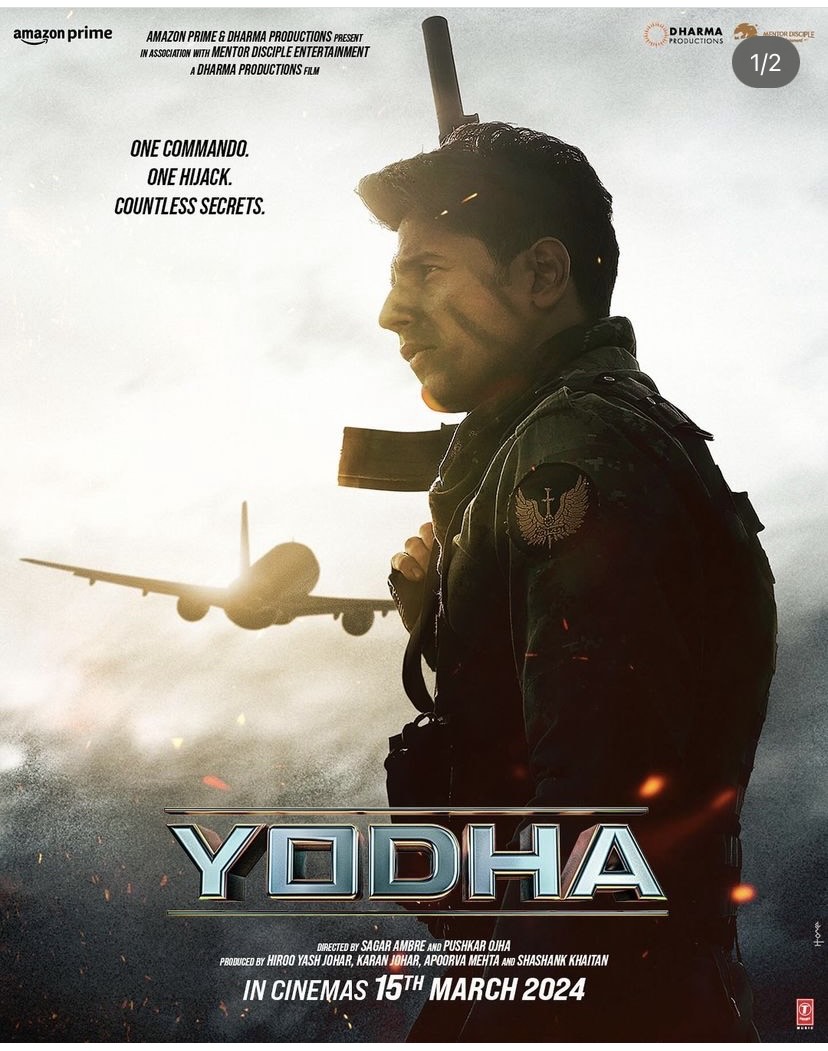 'Yoddha' poster out, siddharth malhotra seen in commando look