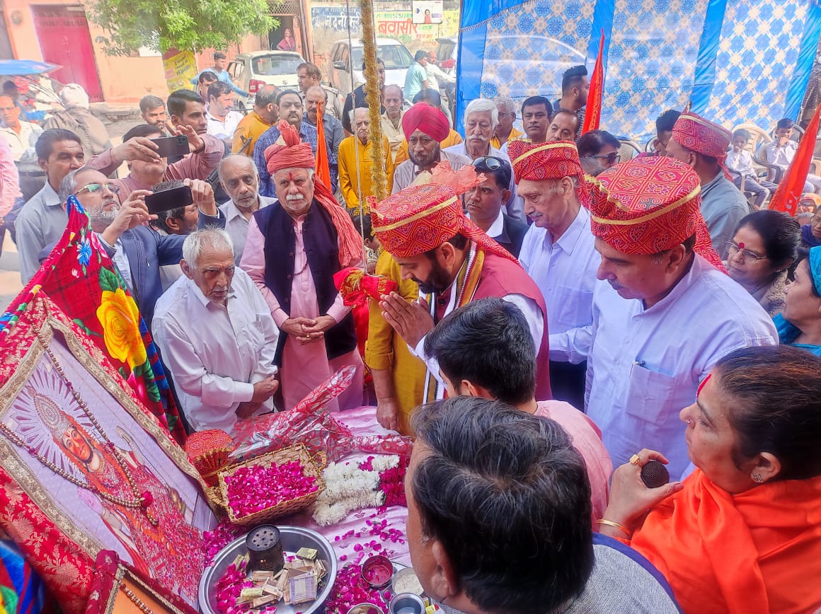 State President Naib Saini hoisted the flag on Hanuman Janmotsav at ...
