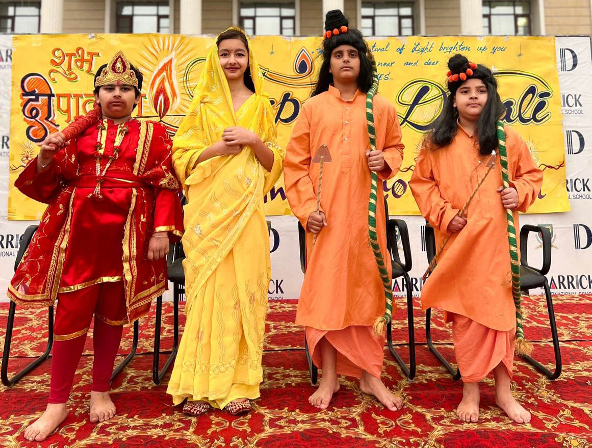 A program dedicated to Diwali was organized at Darrick International ...
