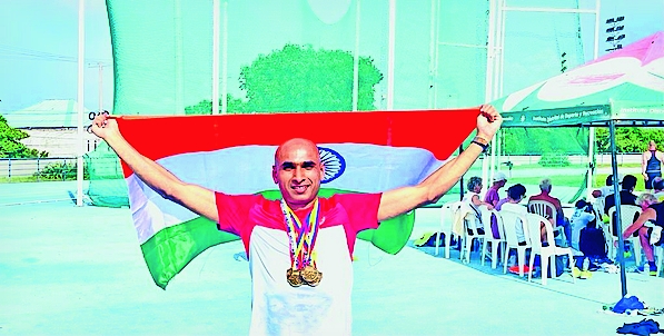 Lieutenant Colonel Dr. Sanjeev won five gold medals in Colombia ...