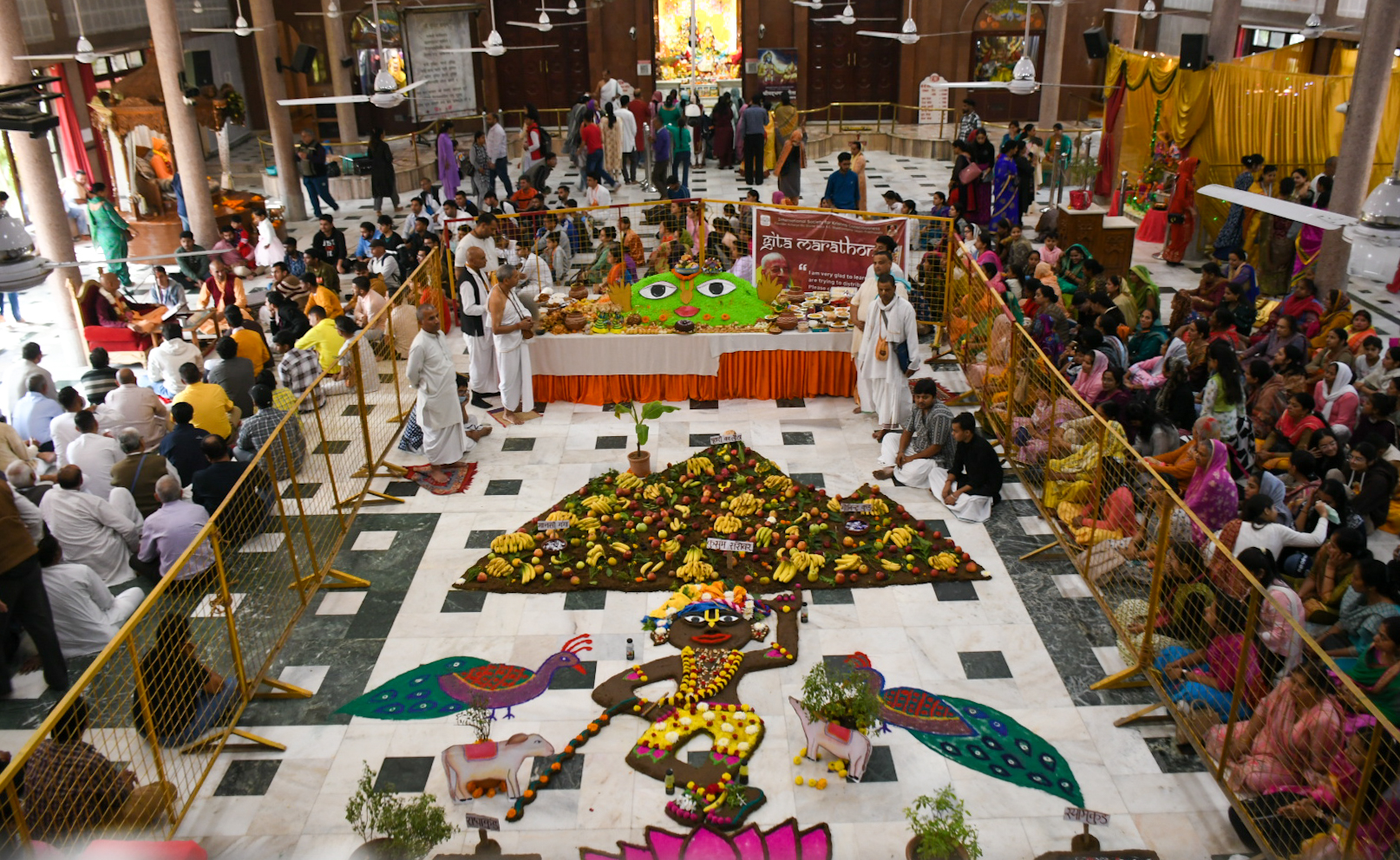 Govardhan Puja and Annakoot Mahotsav at Sri Chaitanya Gaudiya Math, 56 ...