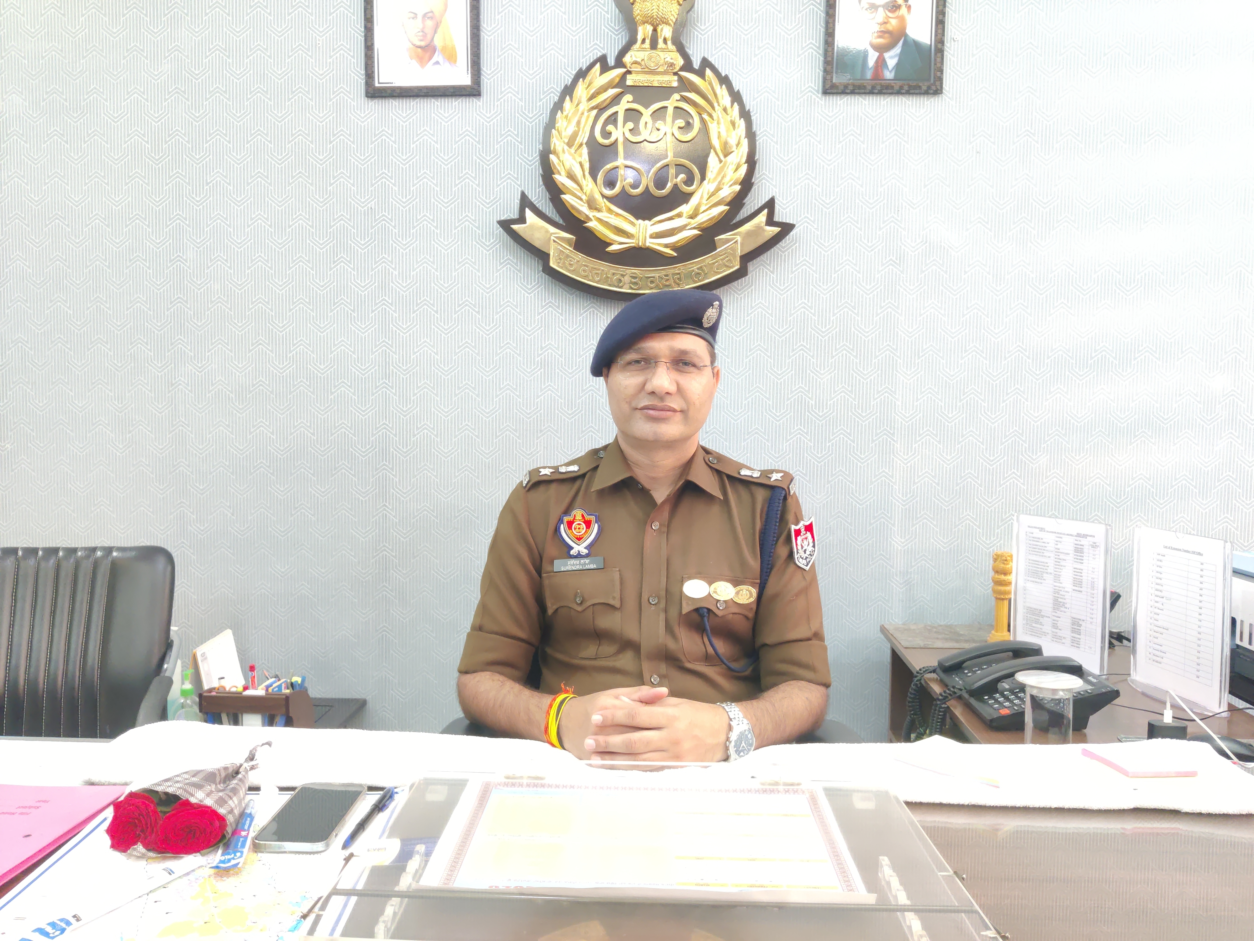 Surendra Lamba took charge SSP Hoshiarpur
