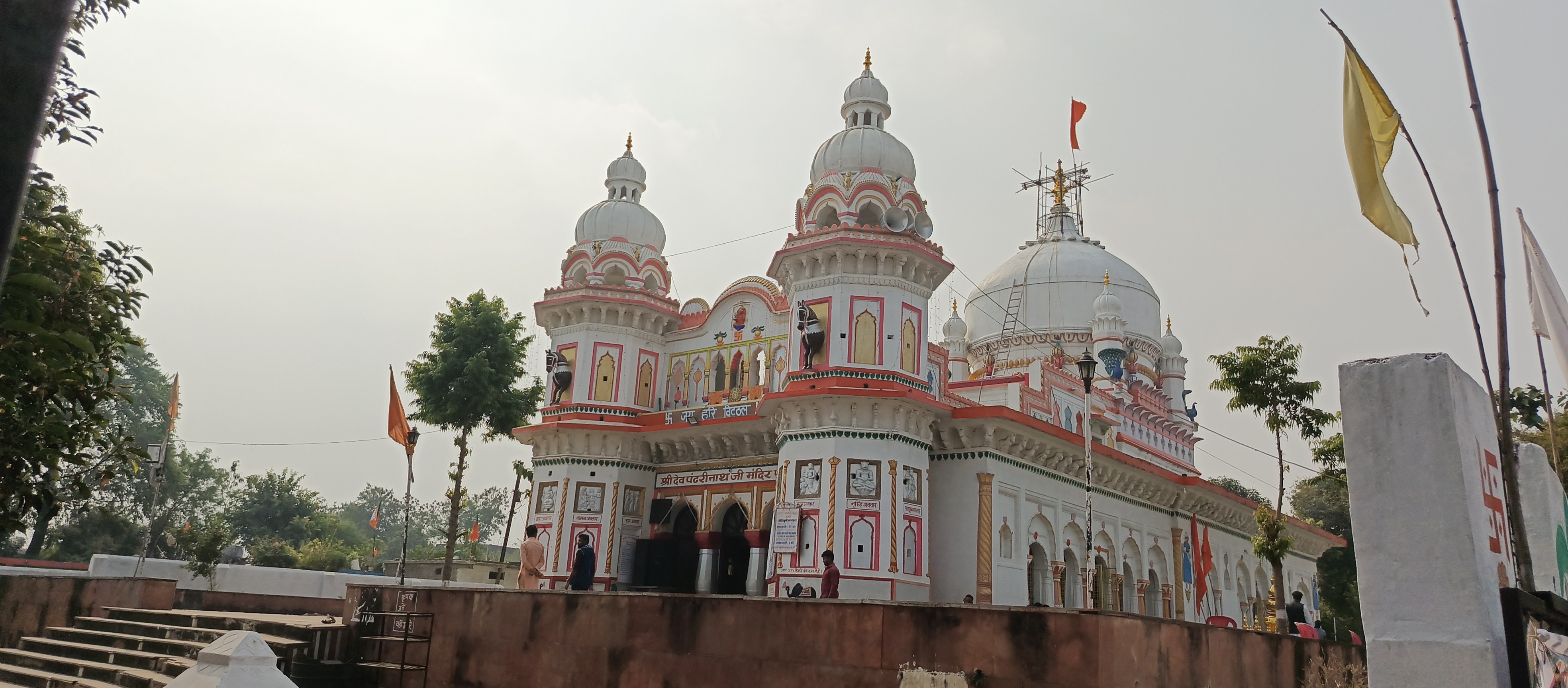 Pandharinath temple shines due to installation of Kalash on the peak ...