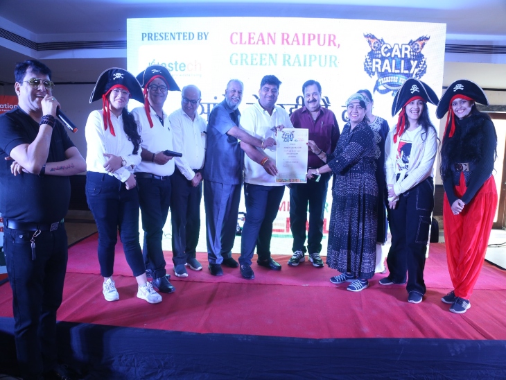 Cars decorated on the theme of Clean Raipur, Green Raipur | क्लीन ...