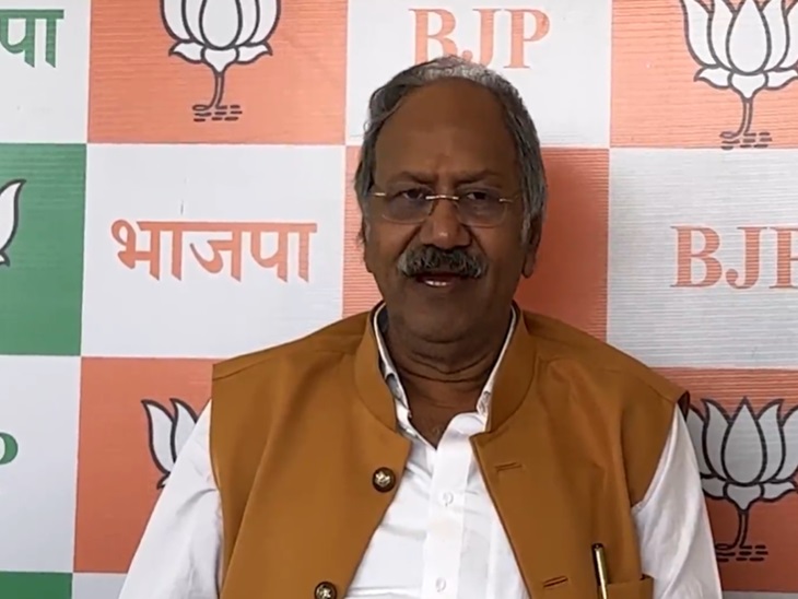 BJP leader Brijmohan Agarwal in Raipur Gave statement accusing Congress ...