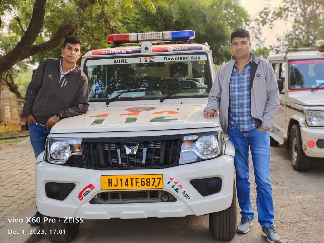 Deploying emergency vehicle under dial 112 at Mangliyawas police ...