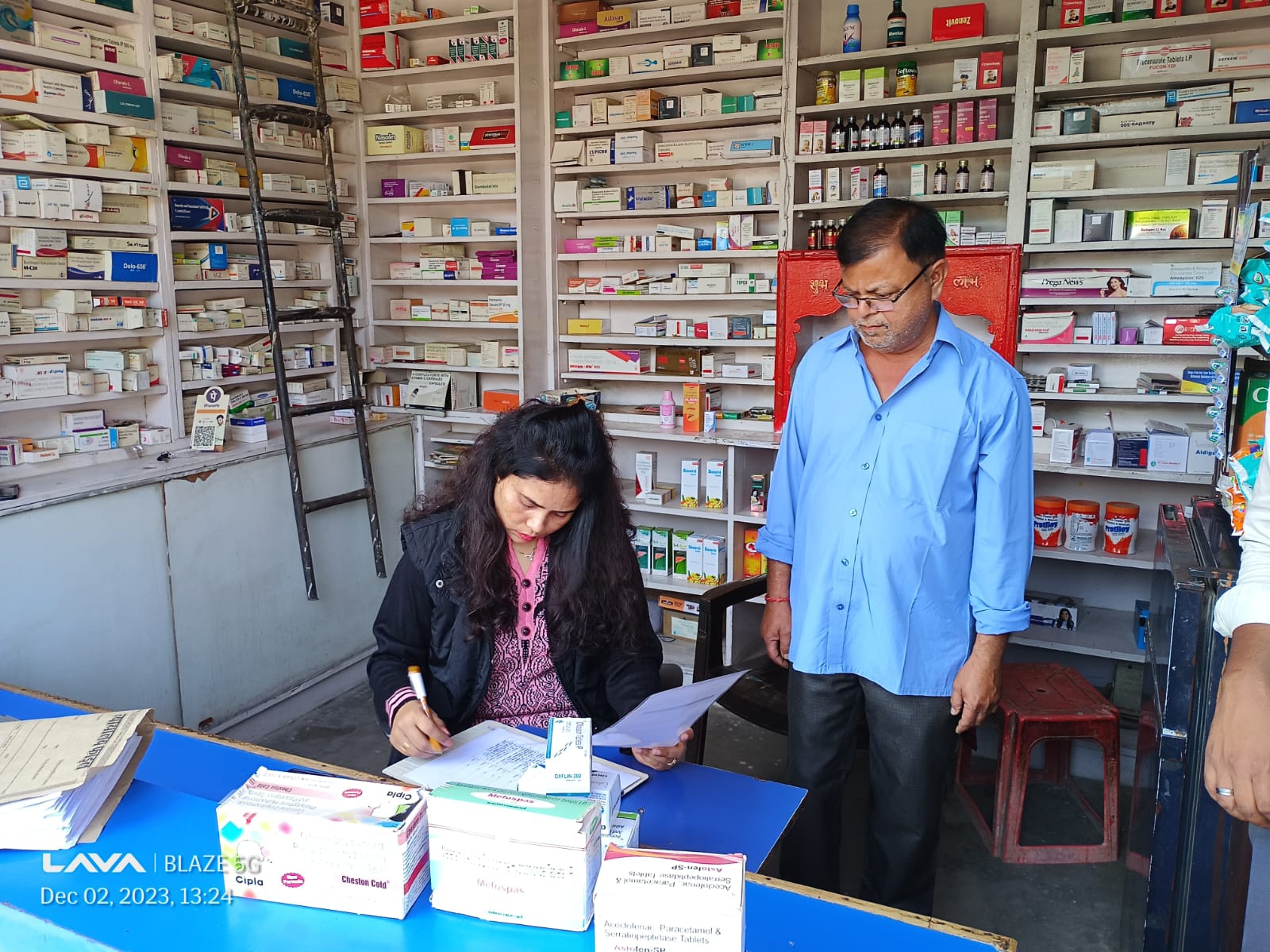 Drug inspector inspected medical establishments and took action | औषधि ...