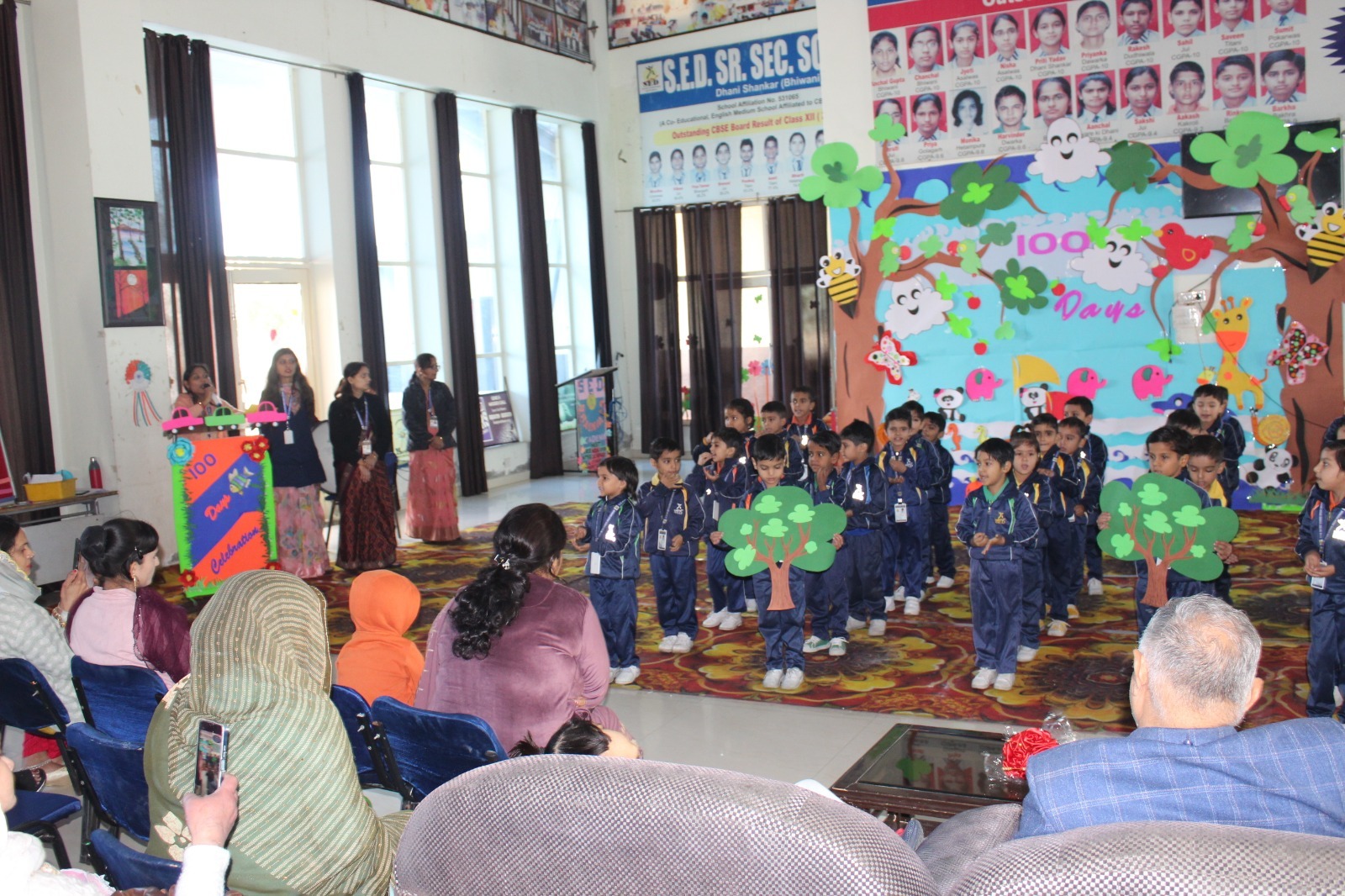 Nursery, KG students presented Hundred Day Celebration at SED Senior ...