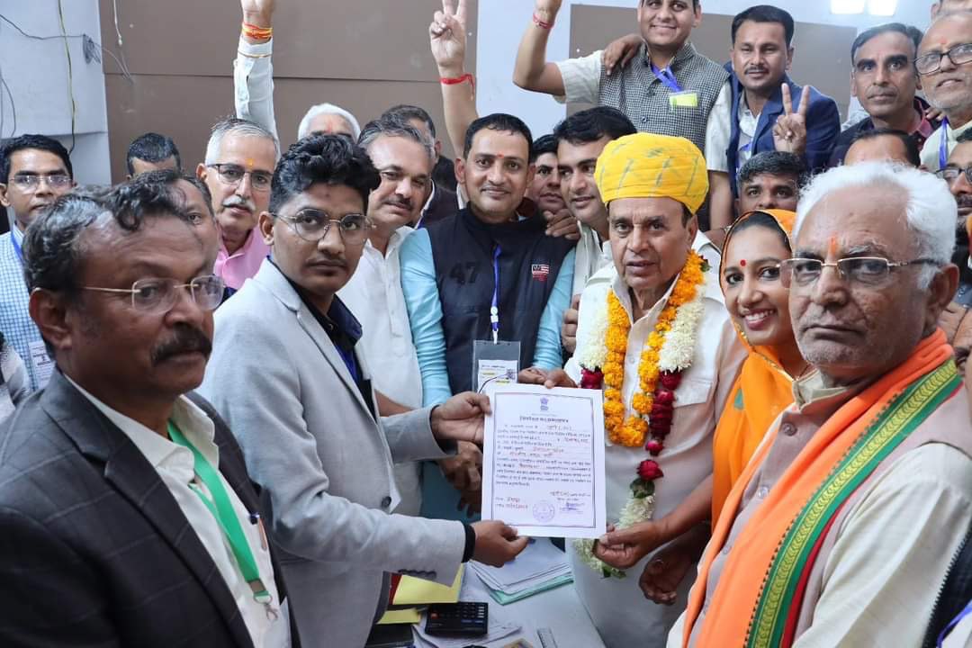 BJP's Jogaram Patel won from Luni. | लूणी से BJP के जोगाराम पटेल जीते ...