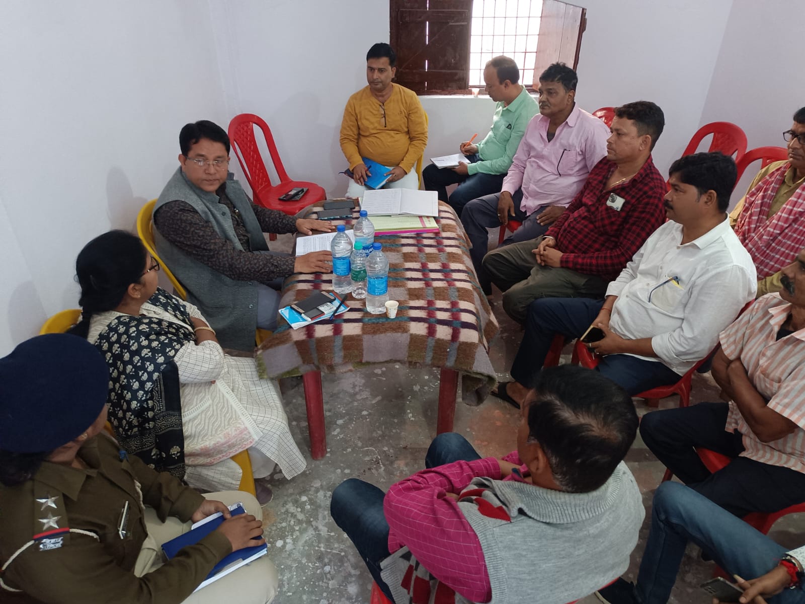 A meeting was held regarding the successful operation of the temple in ...