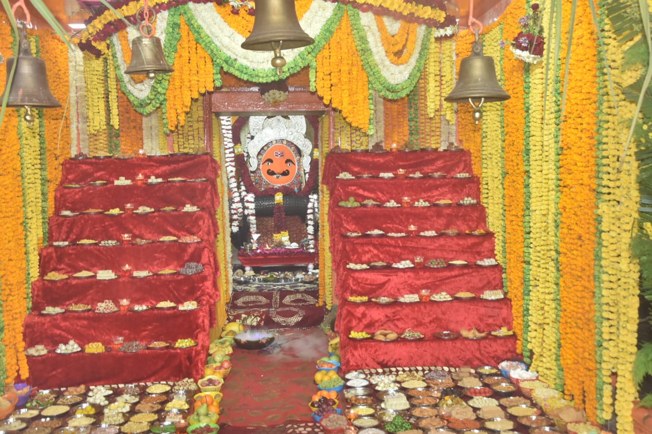 Chhappan bhog offered in Kevada Swami temple on Kaal Bhairav Ashtami ...