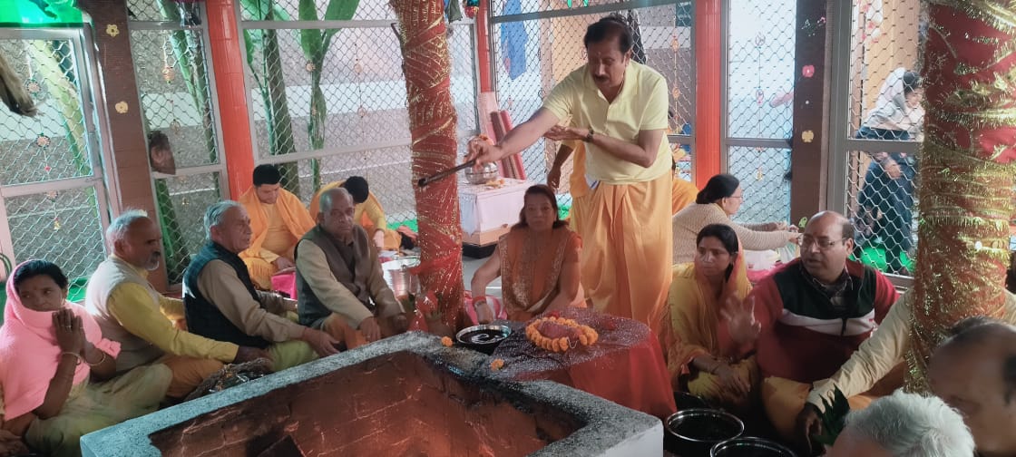 Sacrifice offered in Shri Rudra Chandi Mahayagya in Nav Durga ...