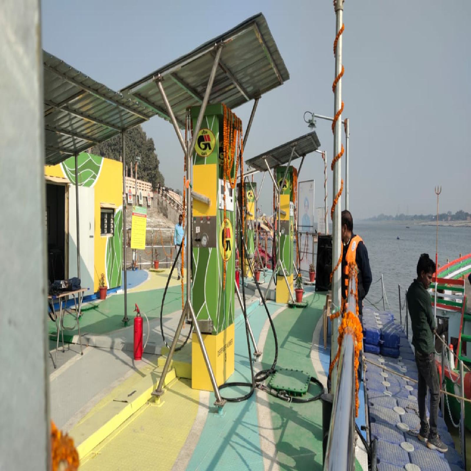 Namo Ghat is the first ghat in the country to connect land, water and ...