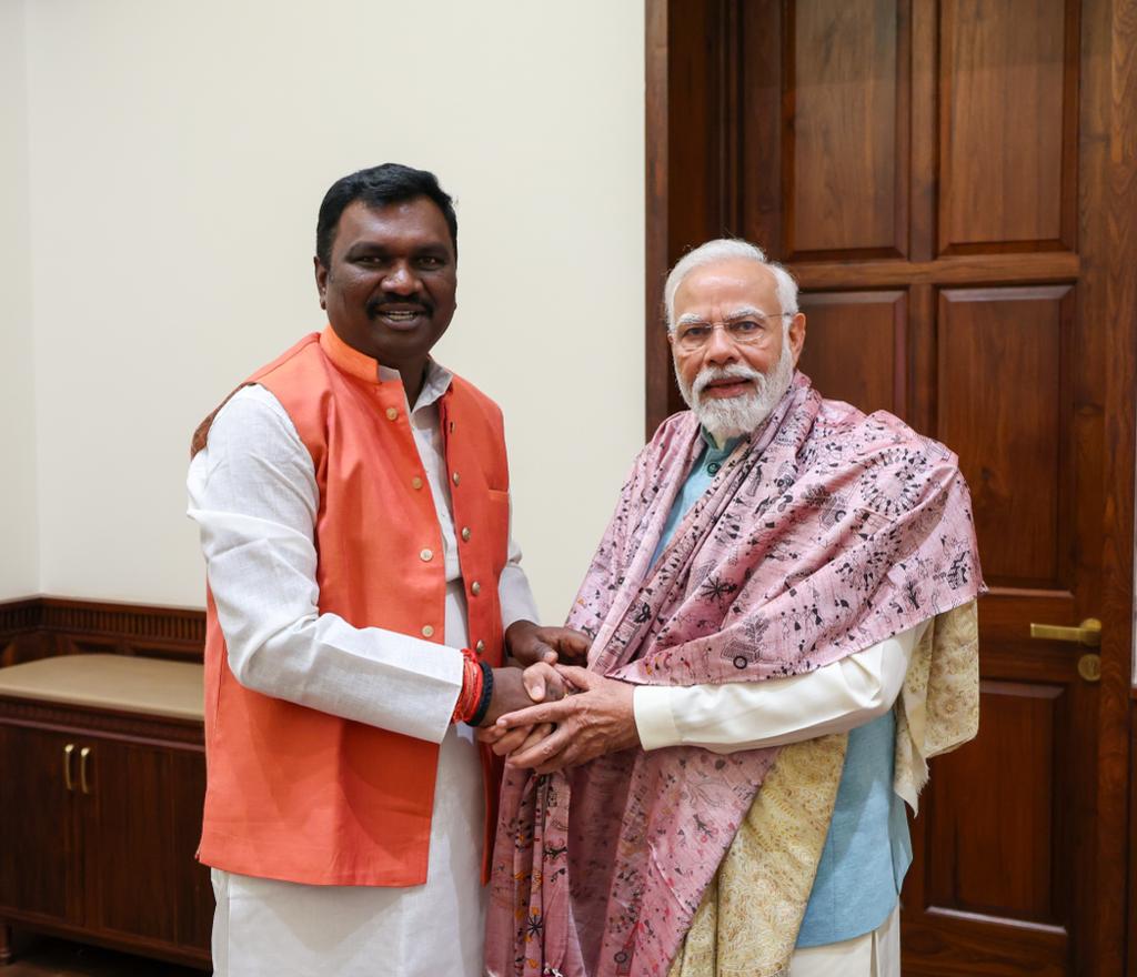 Jharkhand opposition leader Amar Bauri met Prime Minister Narendra Modi | प्रधानमंत्री नरेंद्र ...