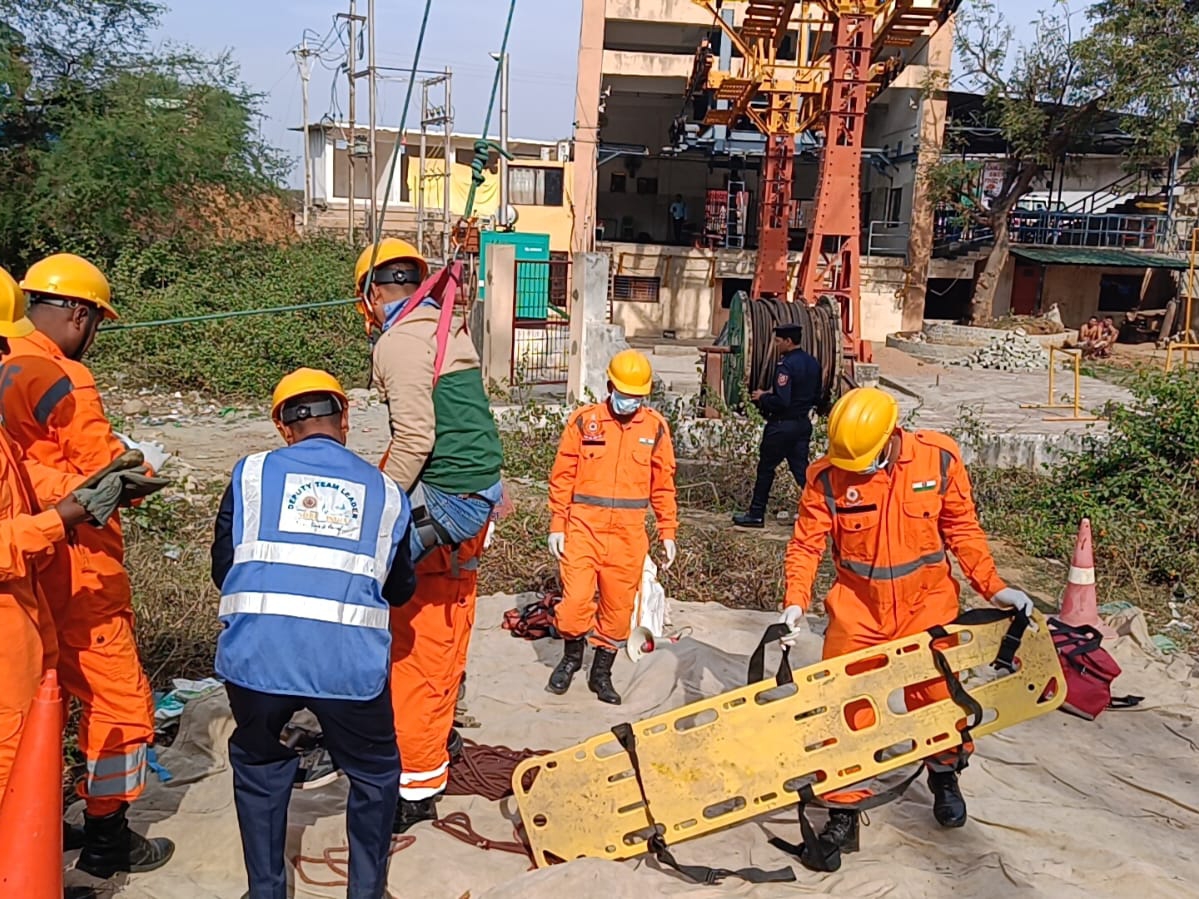 NDRF and SDRF conducted mock drill in Chitrakoot