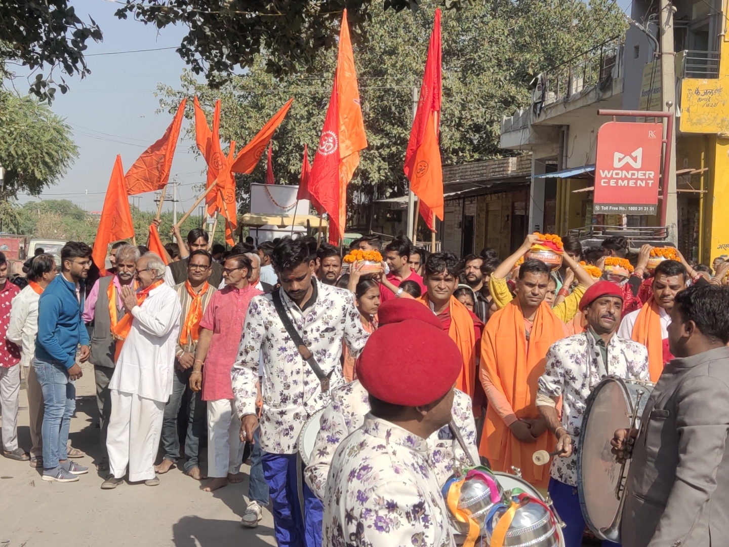 Kalash Yatra from Ayodhya reached Raipur Marwar | अयोध्या से कलश यात्रा ...