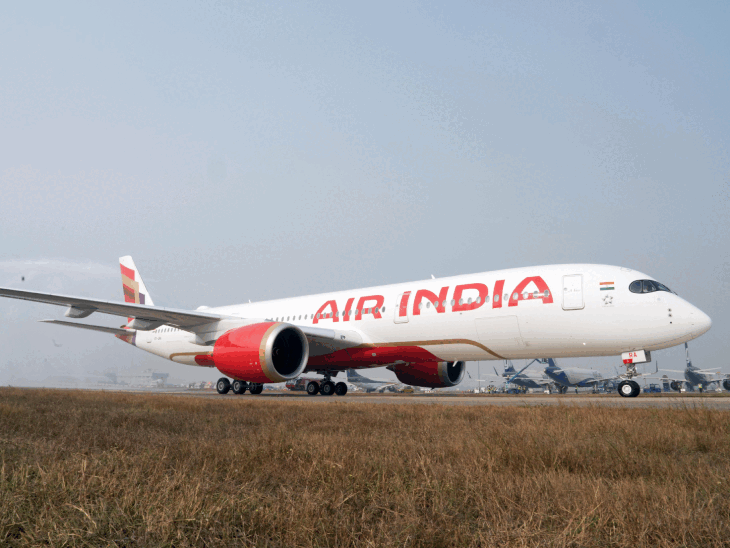 Air-India's A-350 aircraft with new livery reaches India, lands at ...