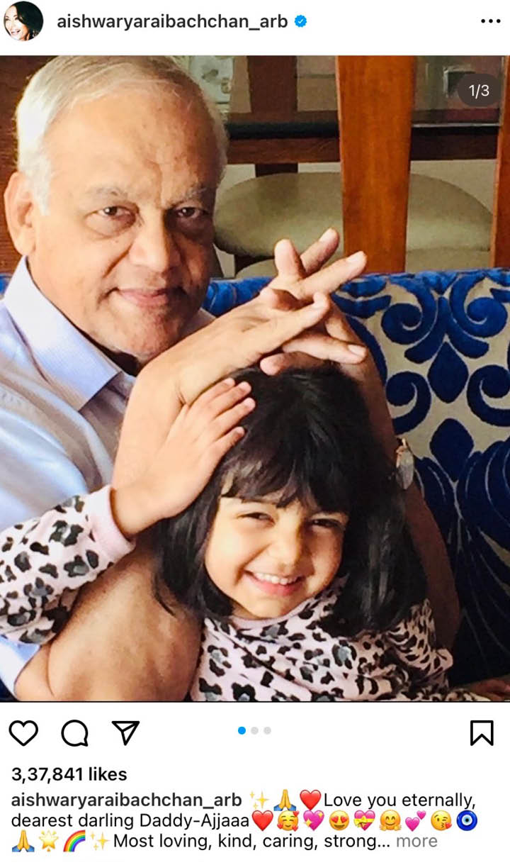 Aishwarya remembers her parents
