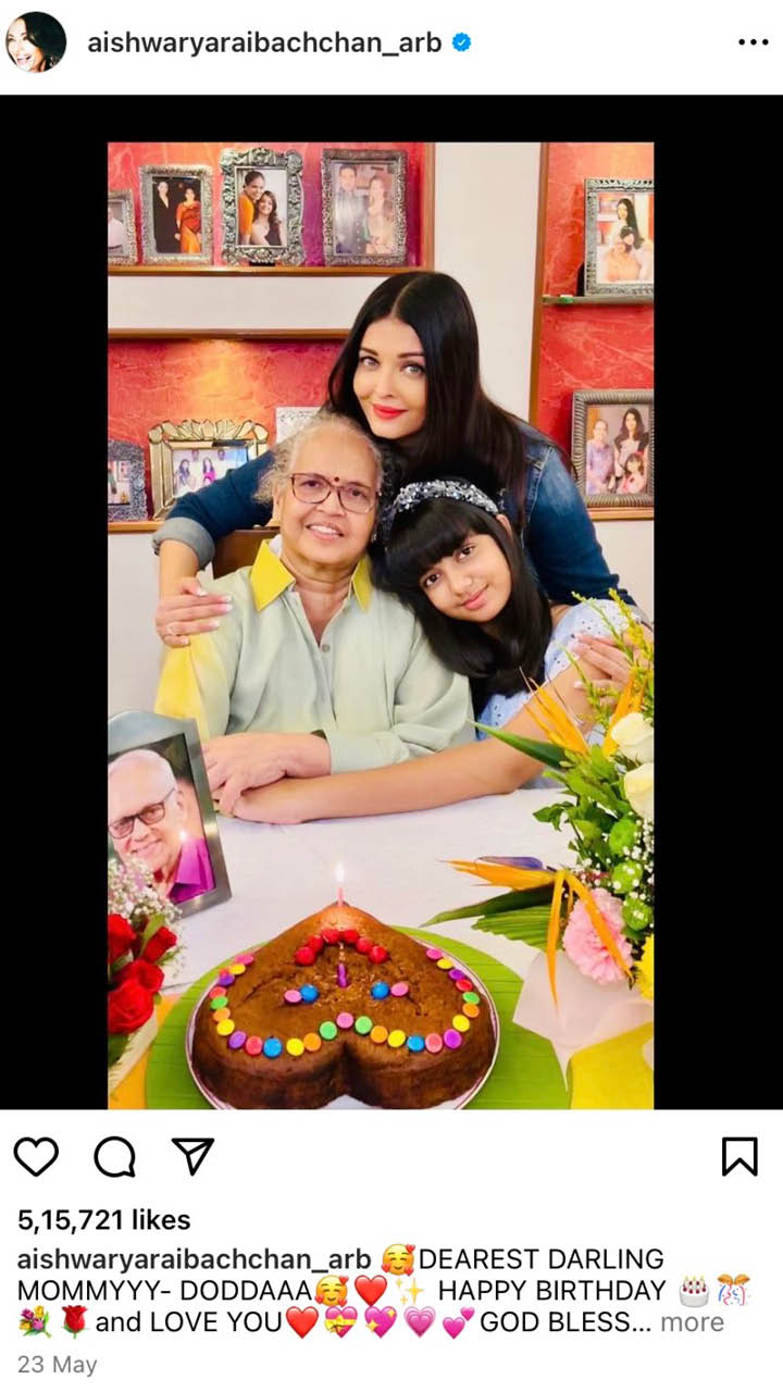 Aishwarya remembers her parents