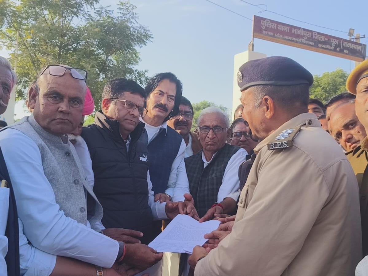 former minister rajkumar rinwa protest in Kanhaiyala Meghwal murder ...