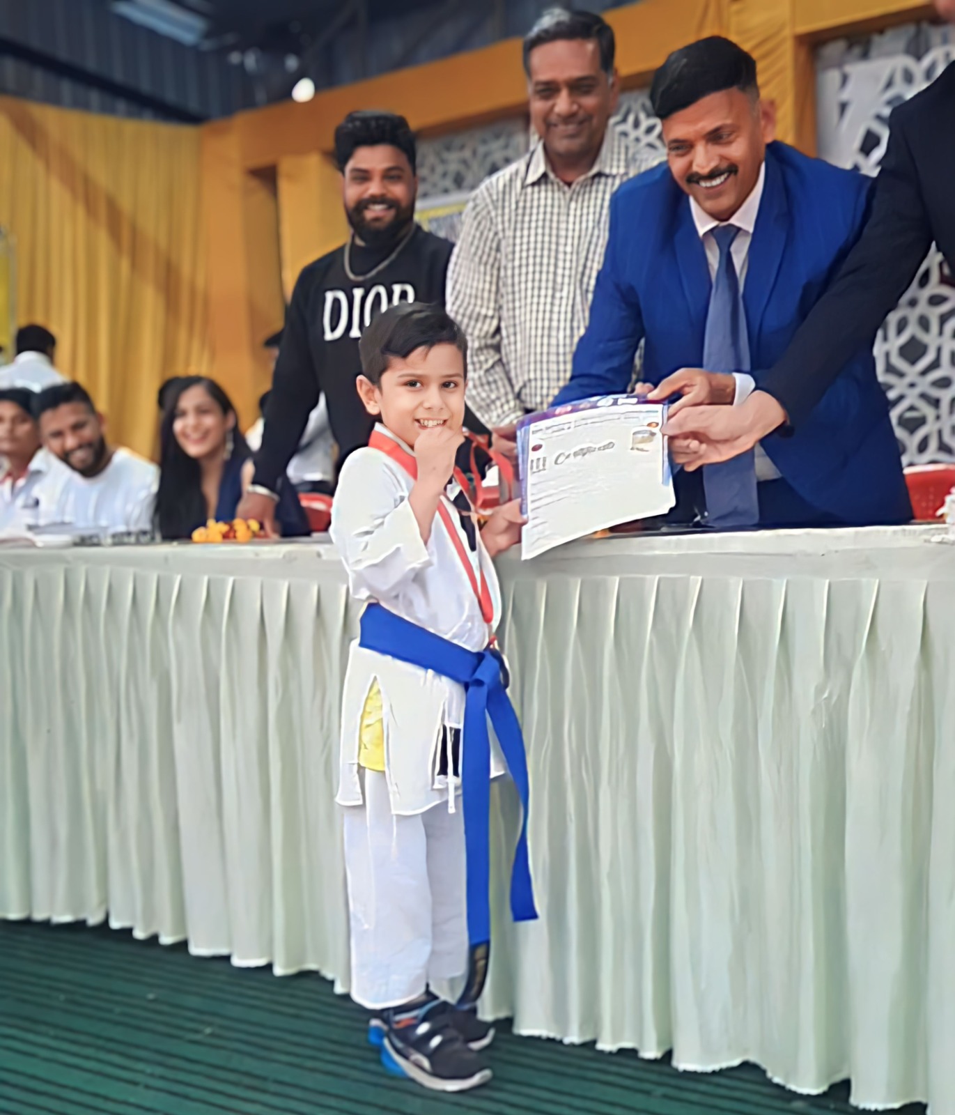 Samar Andotra Mahajan won two gold medals in 20 kg weight category ...