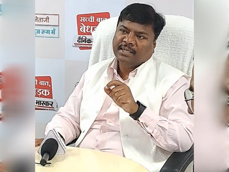 Minister Kedar Kashyap Interview Bhaskar | नेताजी न्यूजरूम में- केदार ...