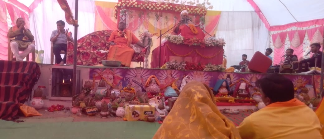 Seven day Shri Ram Katha Gyan Yagya Mahotsav concludes today in Dudiya