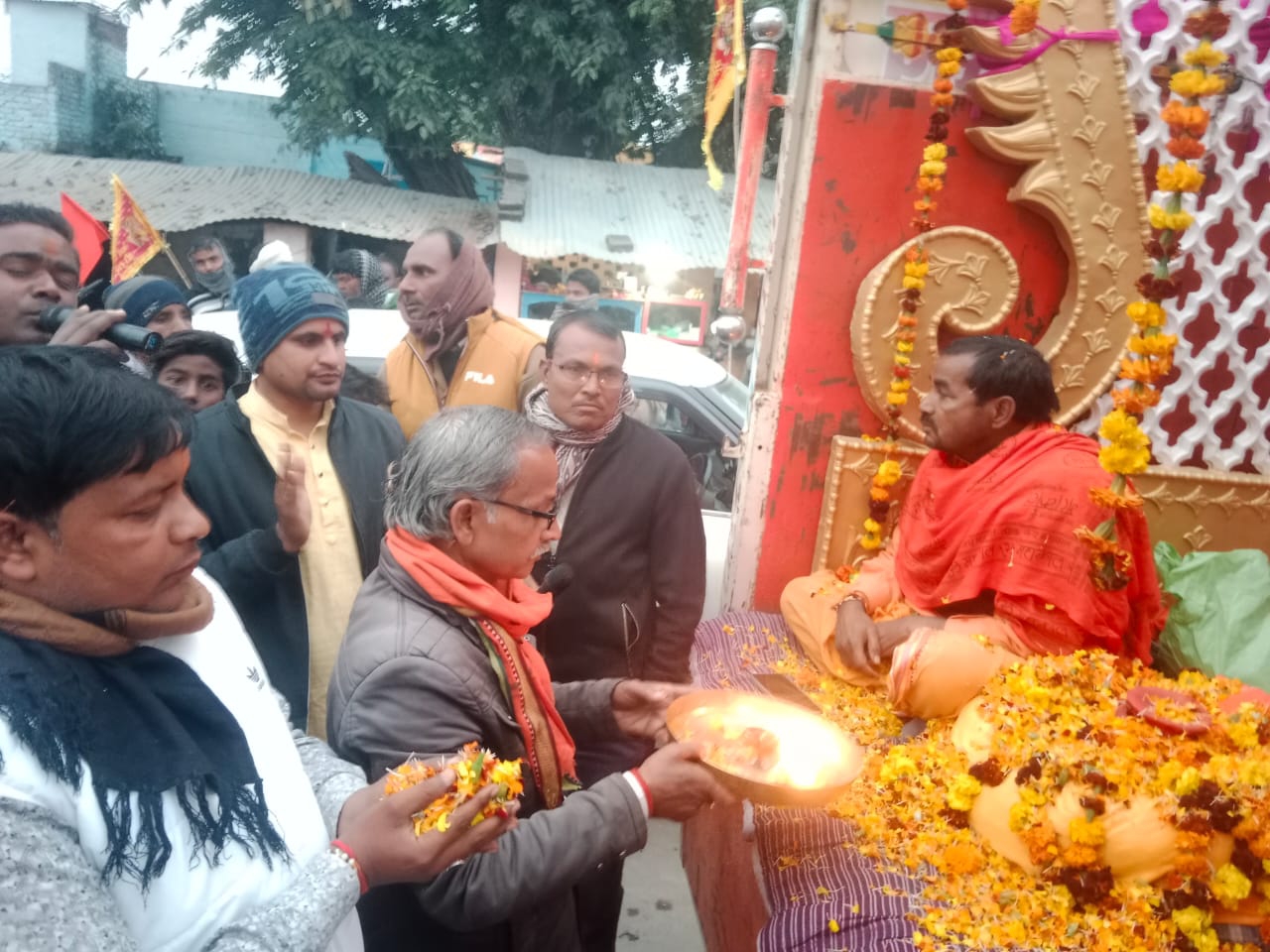 Akshat Kalash Yatra taken out amid chants of Jaishree Ram | जयश्रीराम ...