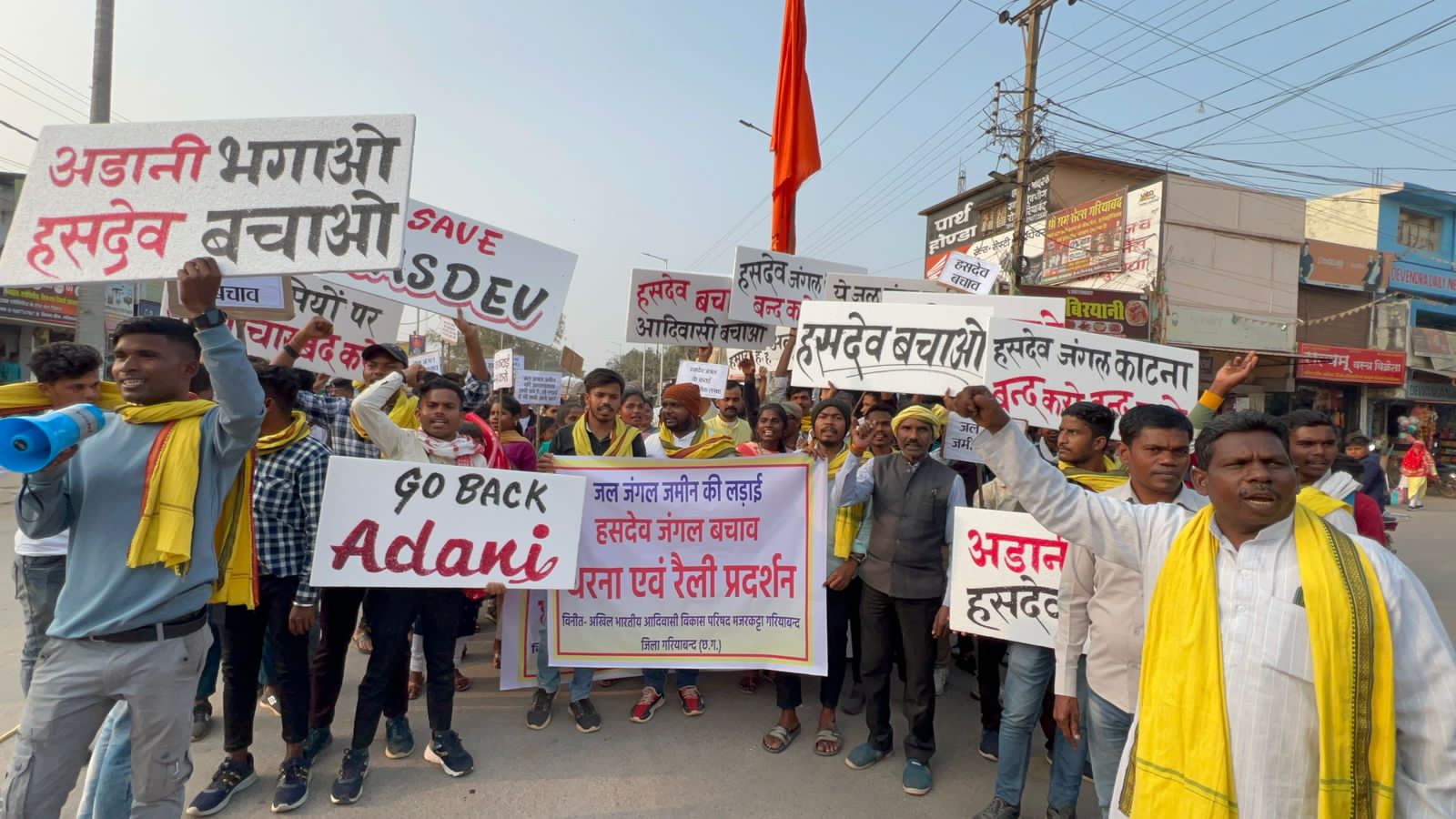 Tribal society took out a rally against the cutting and mining of ...